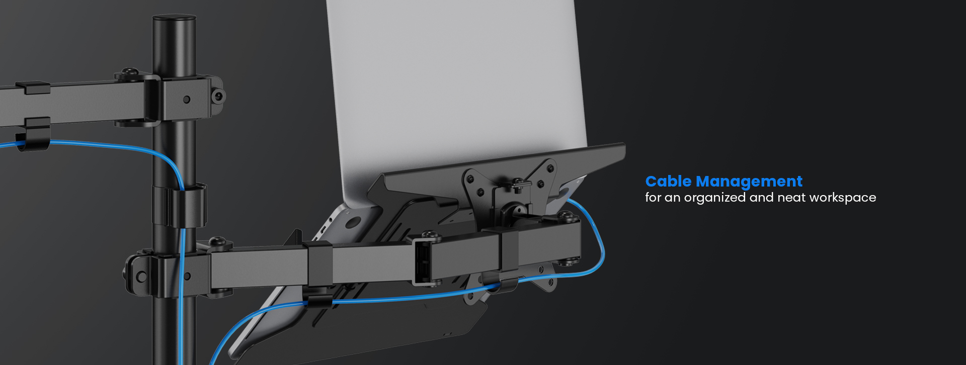 ULTi EVO Dual Monitor Arm Stand with Free Standing Base & Stealth ...