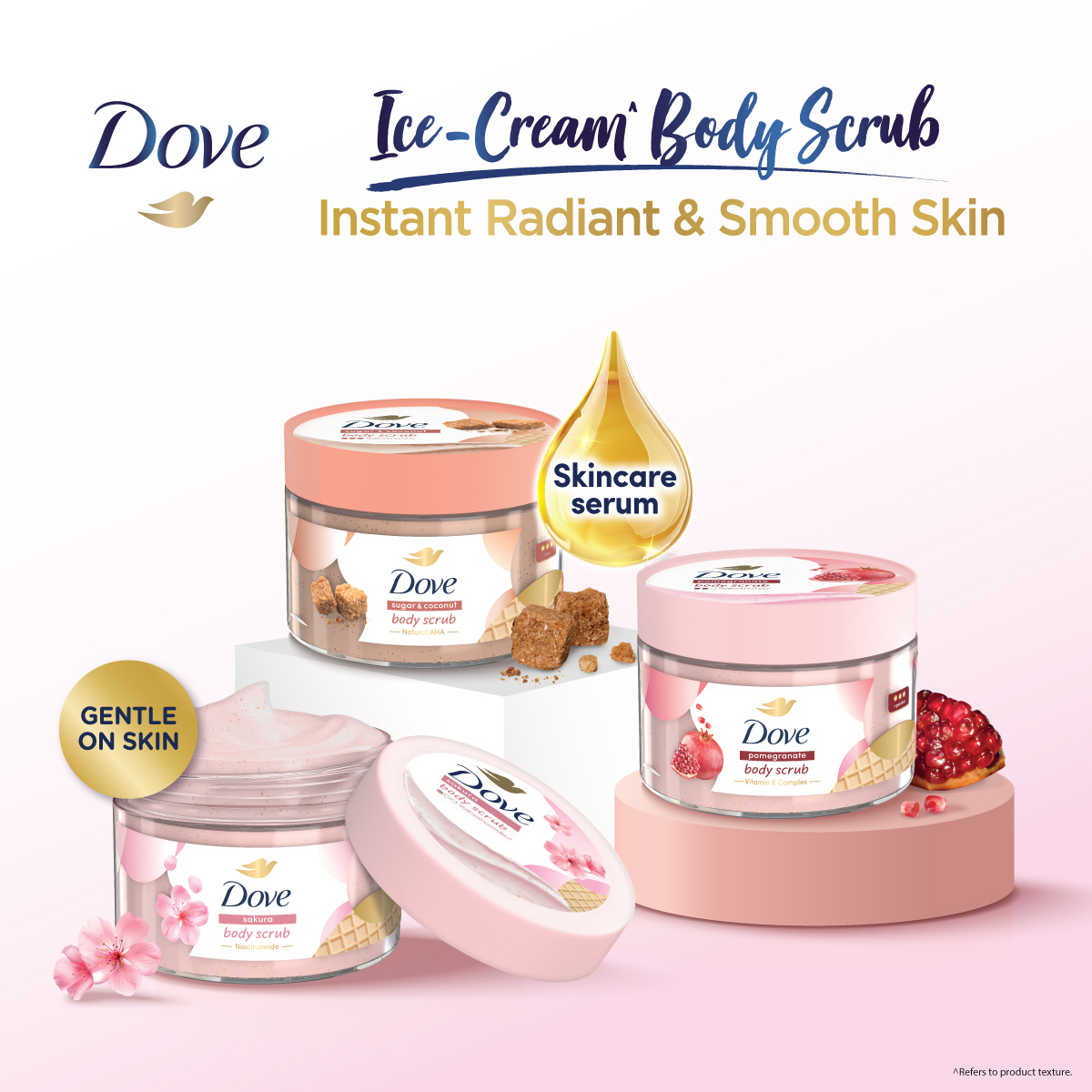 Dove Ice Cream Sugar Sorbet Body Scrub 280g | Shopee Singapore