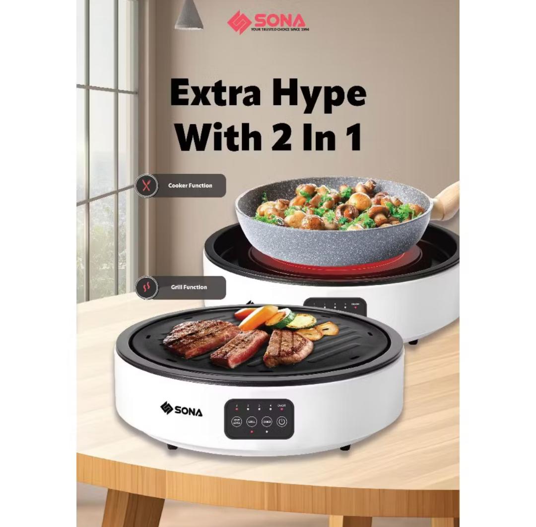 SONA (2 IN 1) infrared Ceramic Cooker with Grill Plate SIC3318 | SIC ...