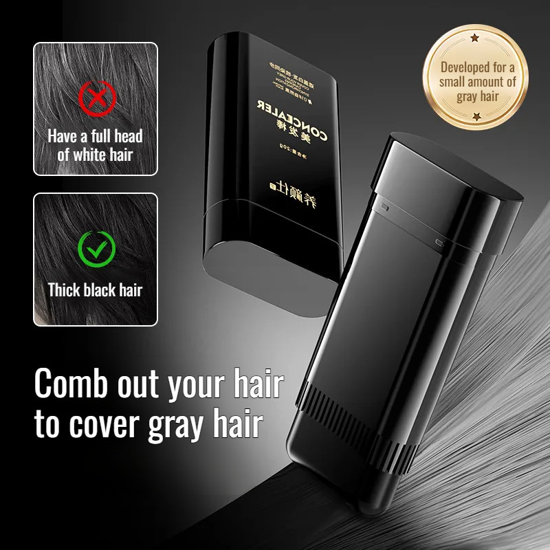 SG STOCK Hair Color Stick Waterproof Sweat Hair Dye Comb to Cover Gray ...