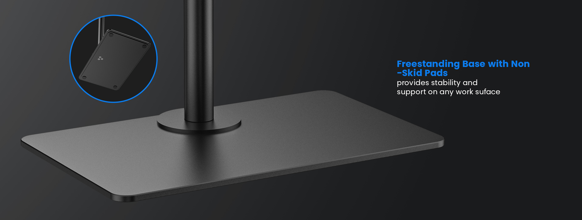 ULTi EVO Dual Monitor Arm Stand with Free Standing Base & Stealth ...