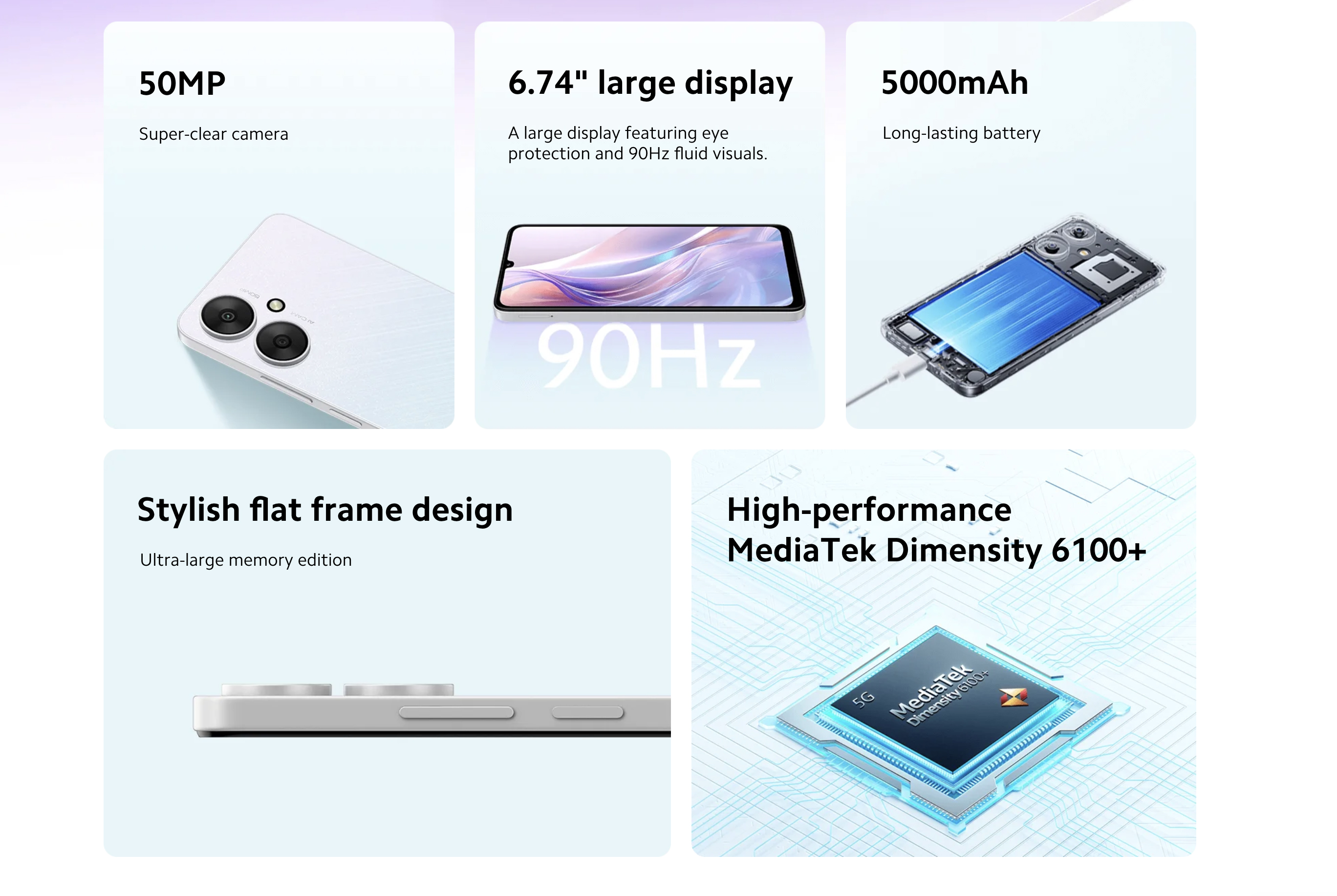 Redmi 13C 5G | 6.74" Ultra-large display | 8GB + 256GB | Dimensity 6100 ...