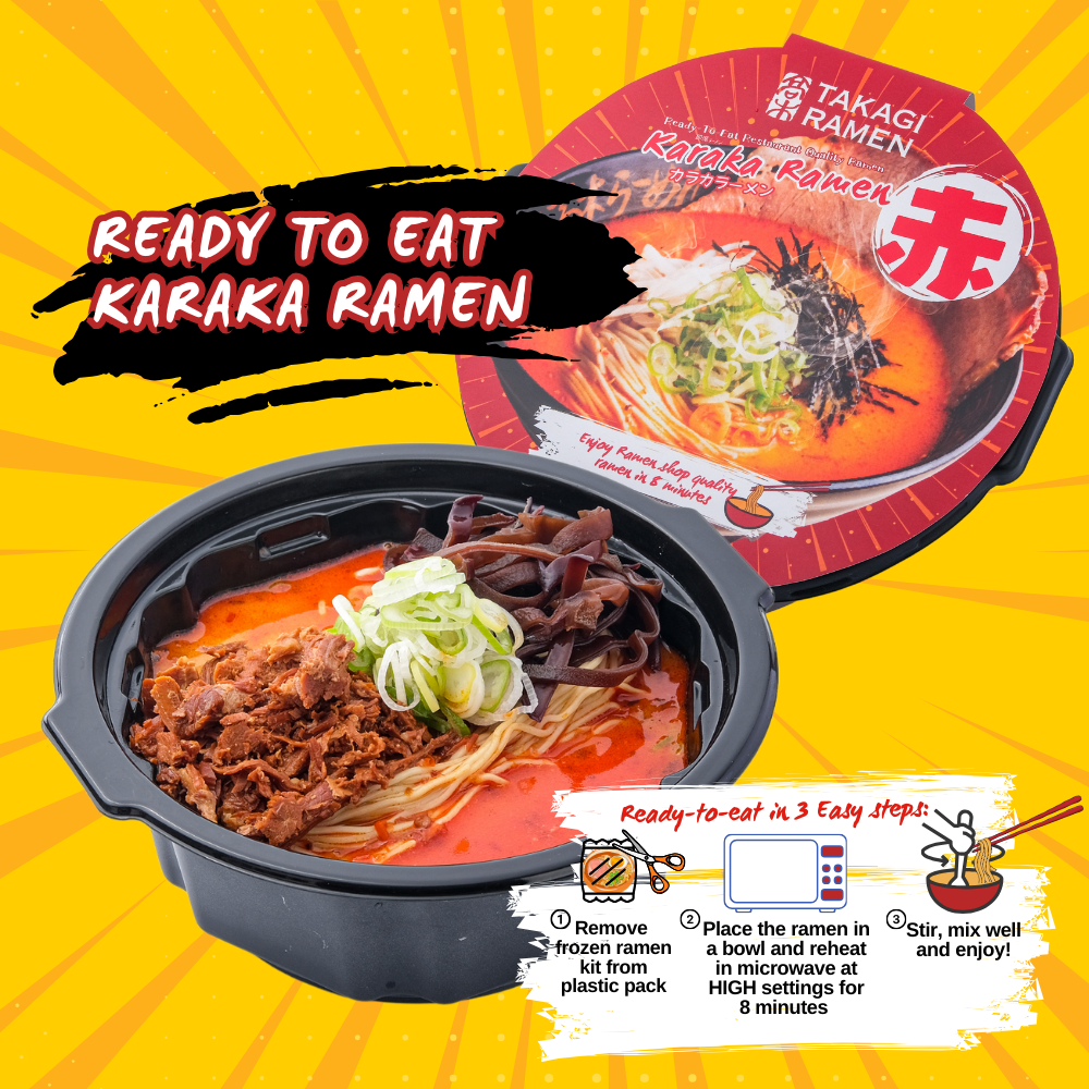 [ TAKAGI RAMEN ] Ready-To-Eat Ramen Kit (Spicy/Non-Spicy) | Shopee ...