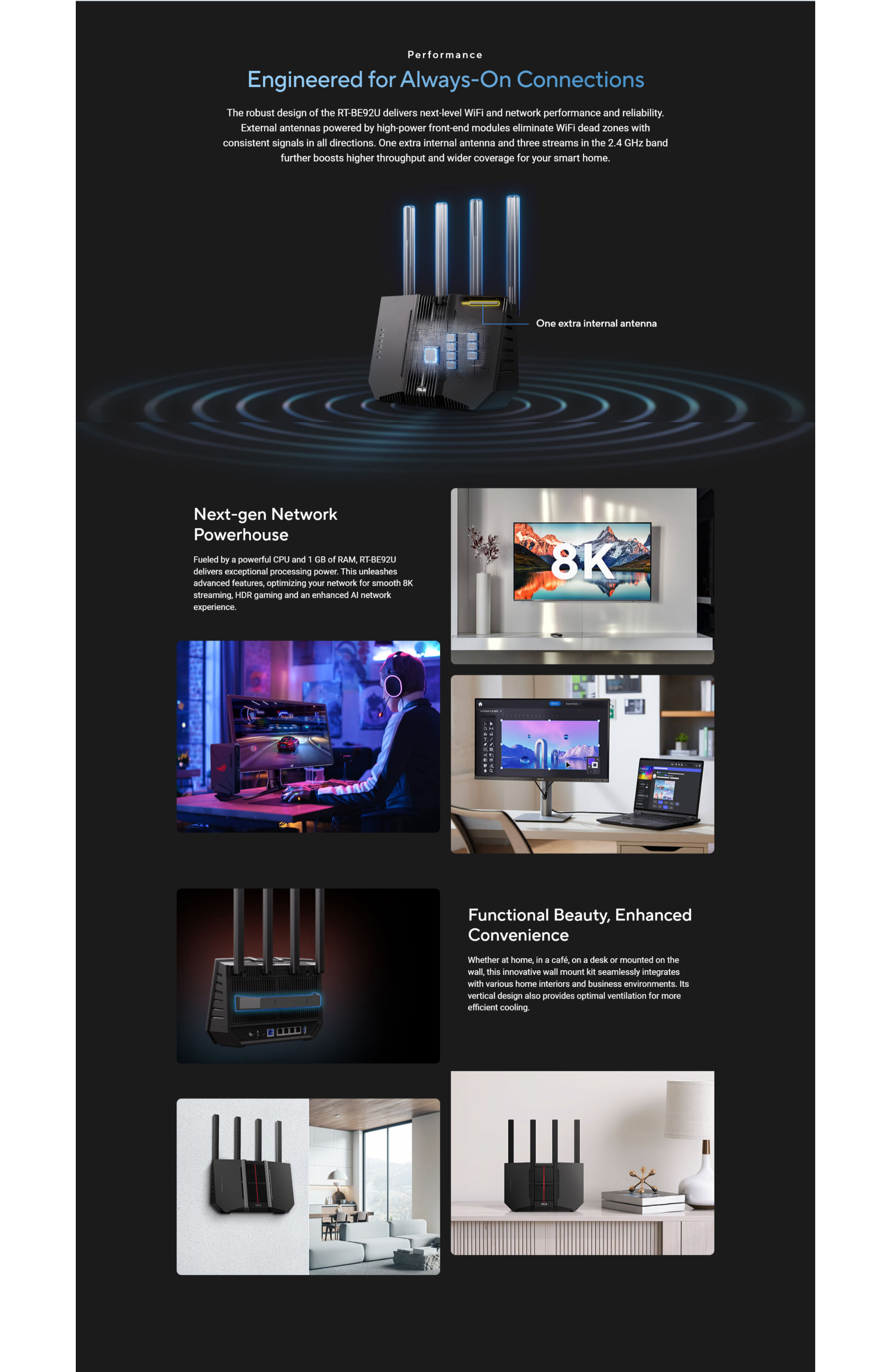 Asus RT-BE92U BE9700 Tri-band Wi-Fi 7 Router | Shopee Singapore