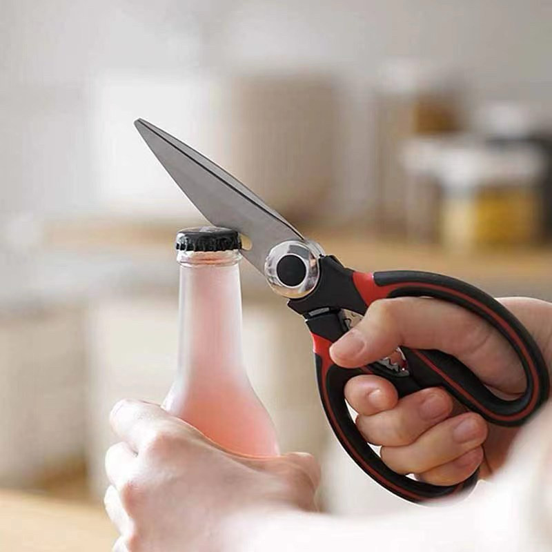 (FOREVER $2) 5 In 1 Kitchen Scissor Ultra Sharp Bottle Opener Ice ...
