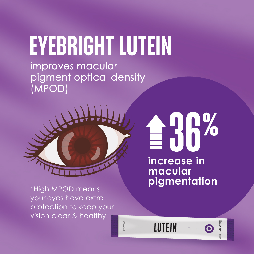 Kinohimitsu EyeBright Lutein With DHA & Lycopene Advanced Eye Care ...
