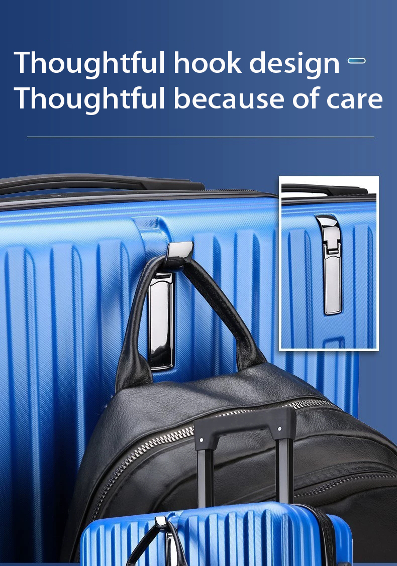 PG Luggage 20/24 Inch ABS+PVC Luggage With Hook Design-Lightweight ...