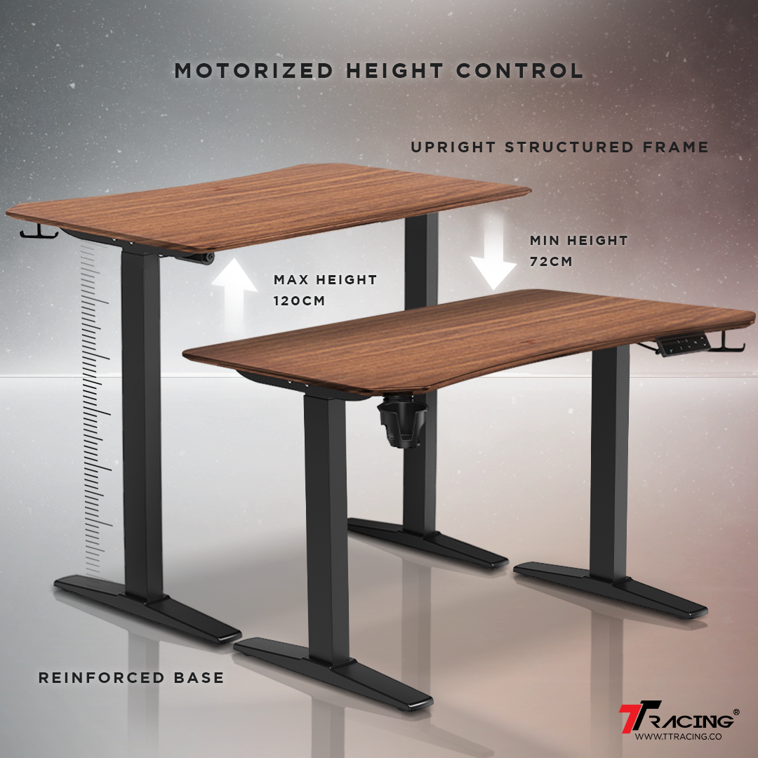 TTRacing Titus X Smart Desk Ergonomic Standing Desk Electric Height ...