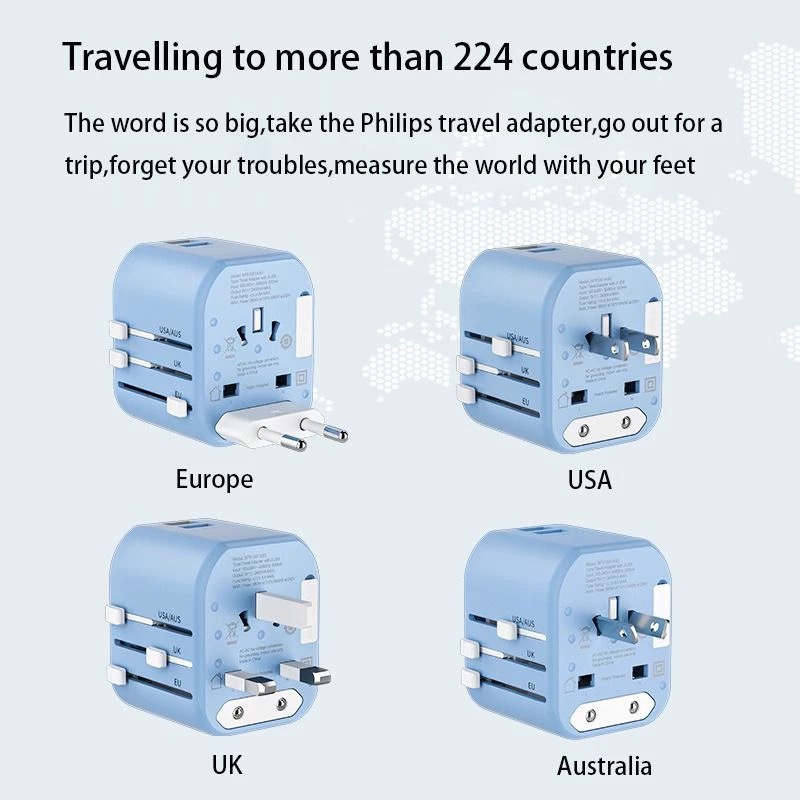 [SG Seller] Philips Universal Travel Adapter 15W All In One ...