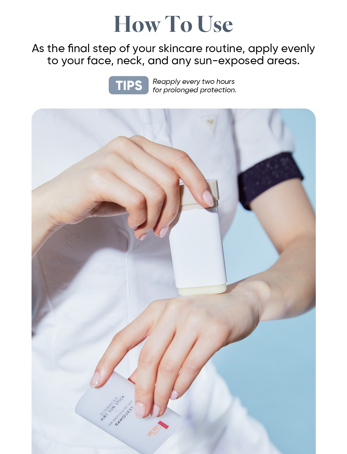 [RAWQUEST] Echinacea Airy Sun Stick 19g SPF 50 PA++++ - Pore Minimizing & Oil Controling ...