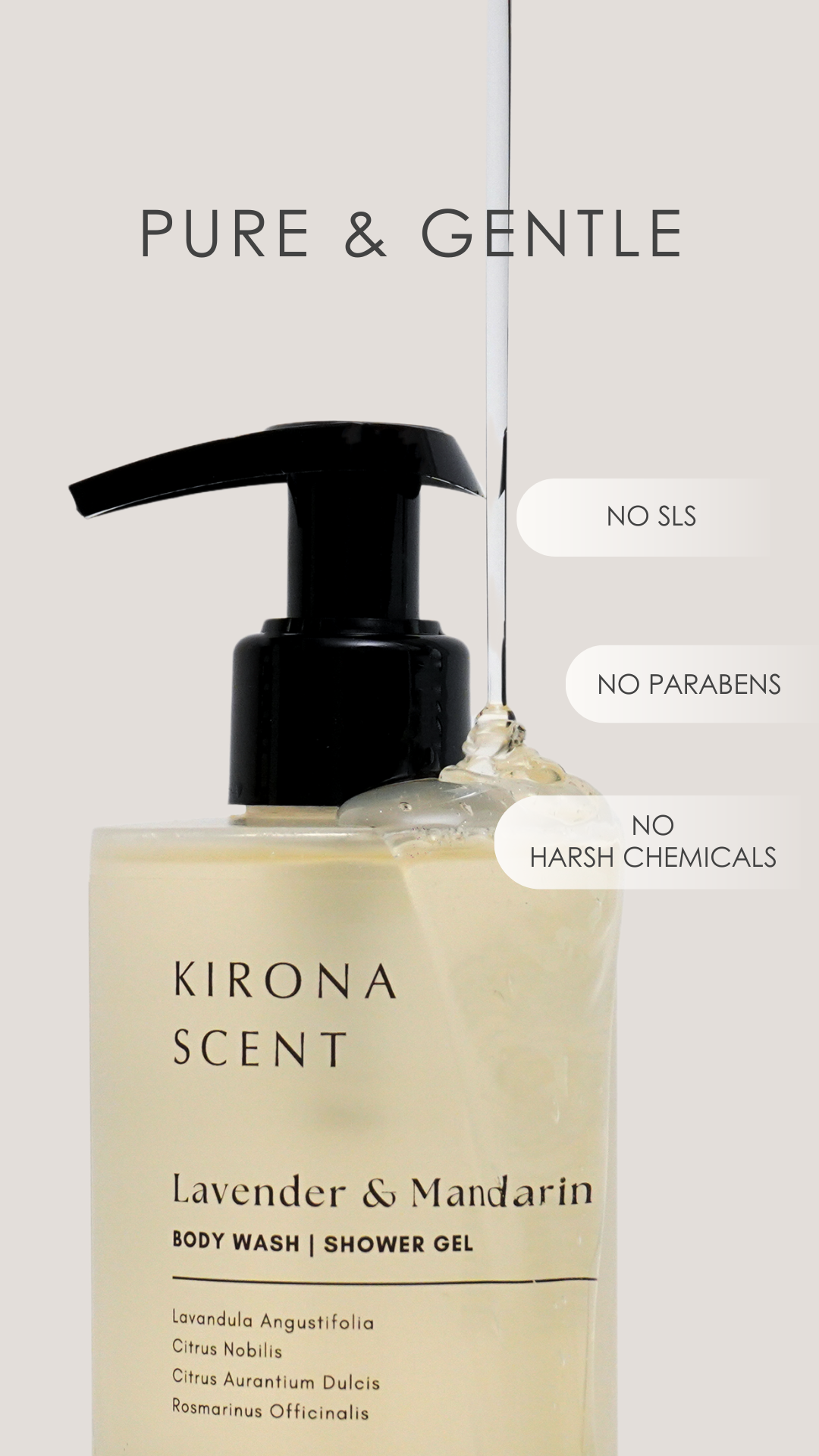 [9.9 Sale] Pure Essential Oil Body Wash Natural Ingredient Hotel Body ...