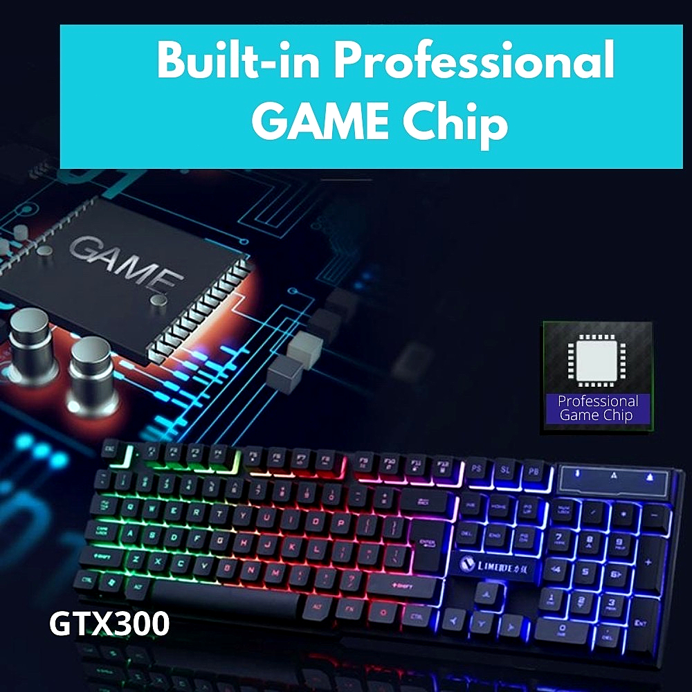 SG Local GTX300 LED Gaming Keyboard and Mouse Set Mechanical Keyboard ...