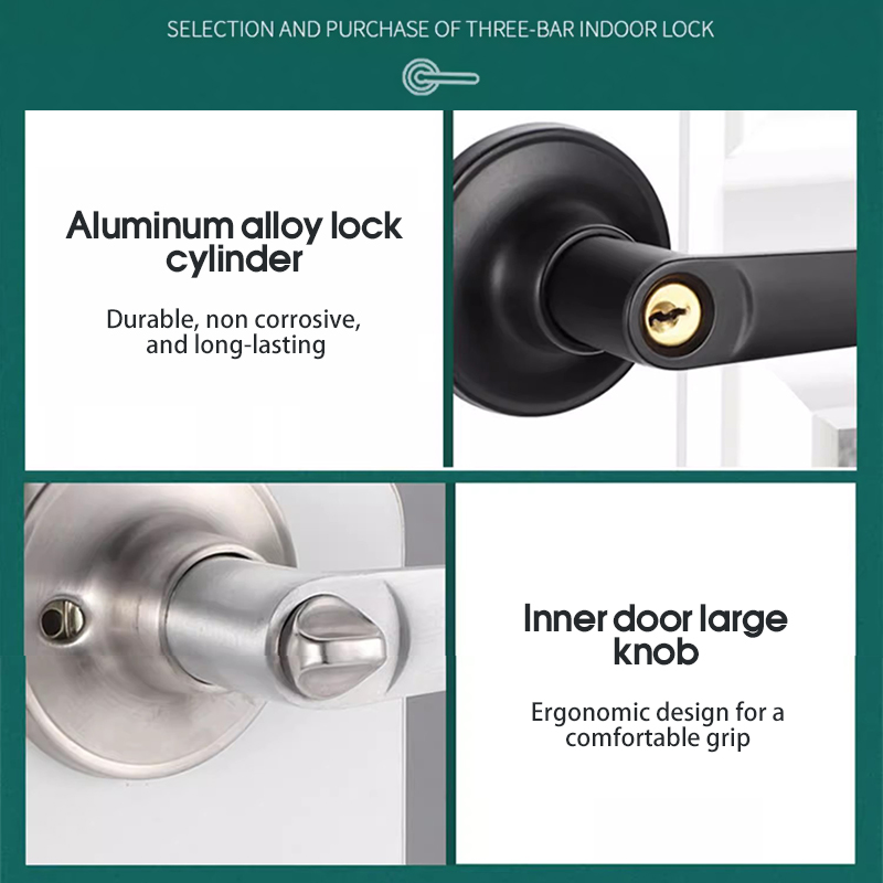 【SG Ready Stock】Aluminium Alloy Door Lock Tubular Lever Door Lock Long ...