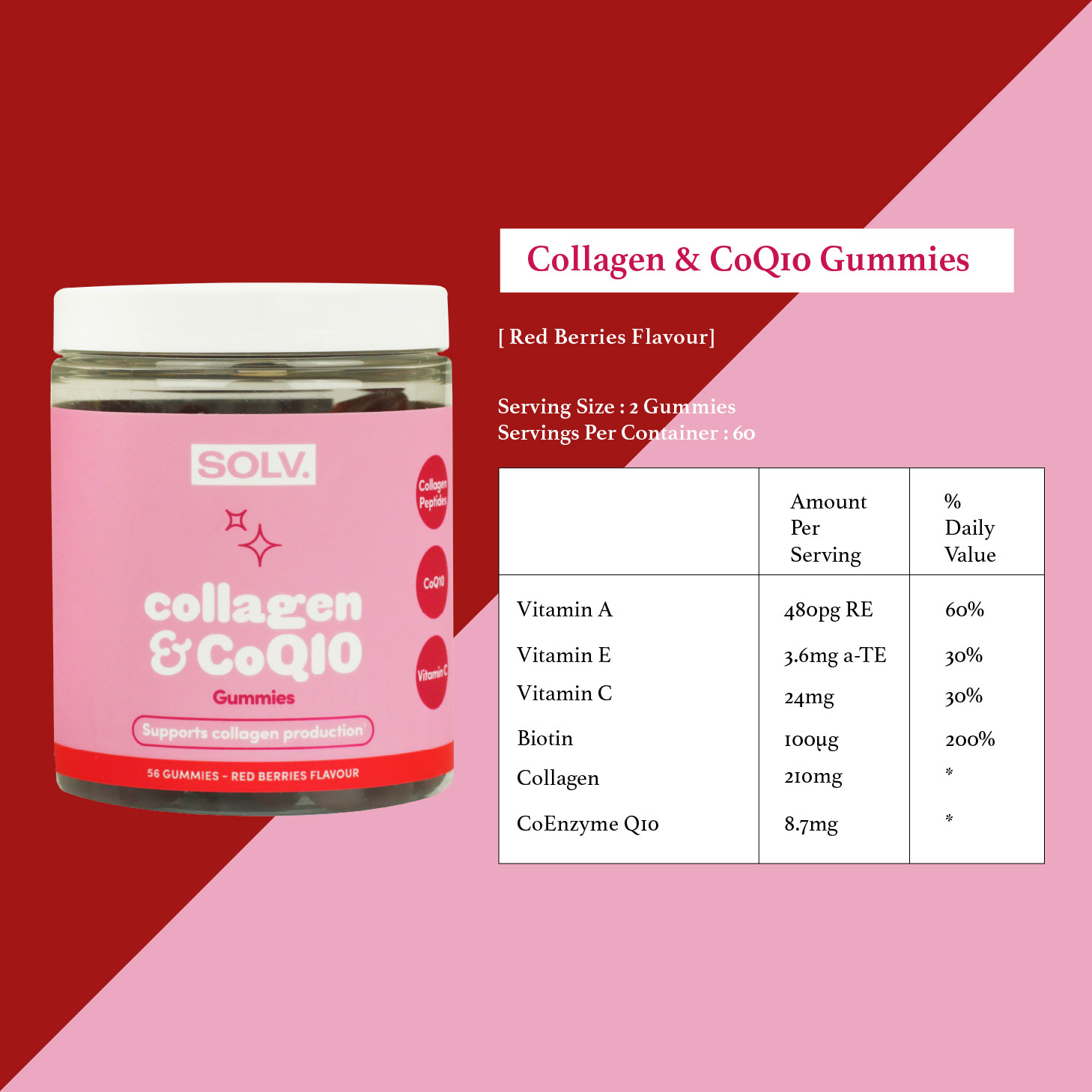 SOLV Collagen CoQ10 Gummies (56 gummies) | Shopee Singapore