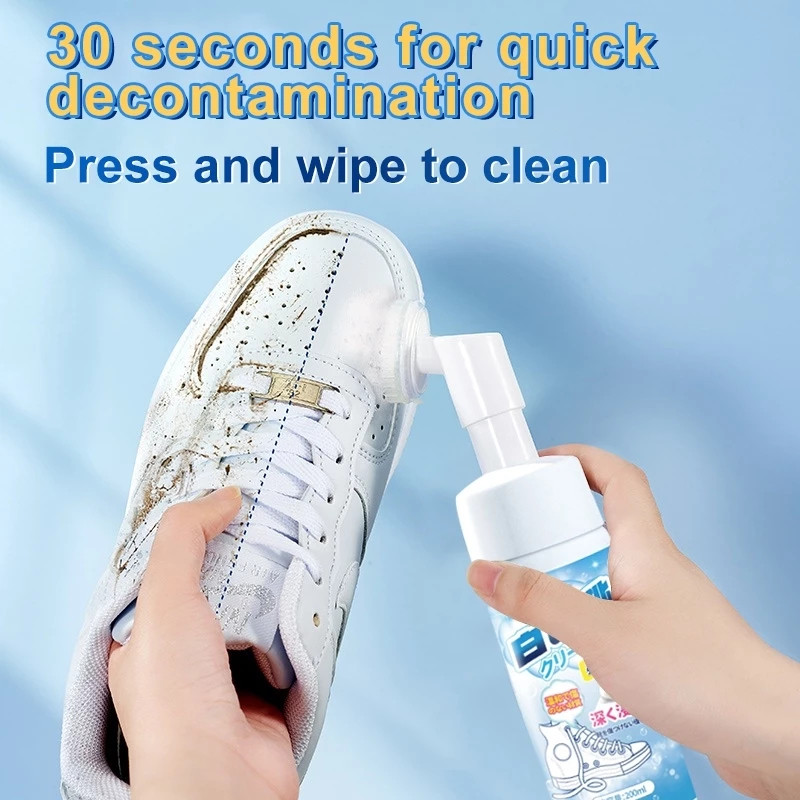 Japan Instant foam shoe cleaner White Shoe Mousse Cleaner Foam ...