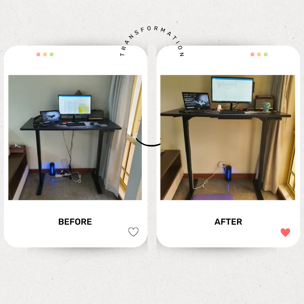 Under Desk Cable Management Tray, L Shaped, Cable Organizers, Wire ...