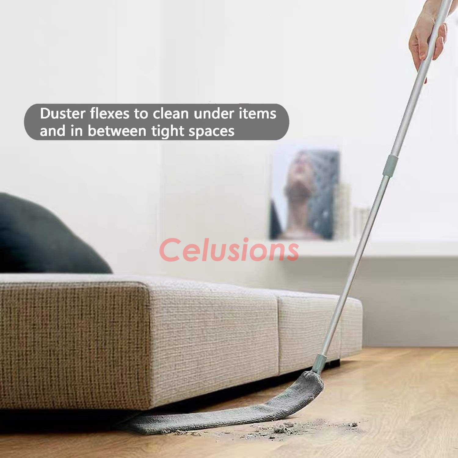 【SG Seller】⭐Extendable Gap Duster ⭐ Bendable Sweeper Broom Microfiber ...