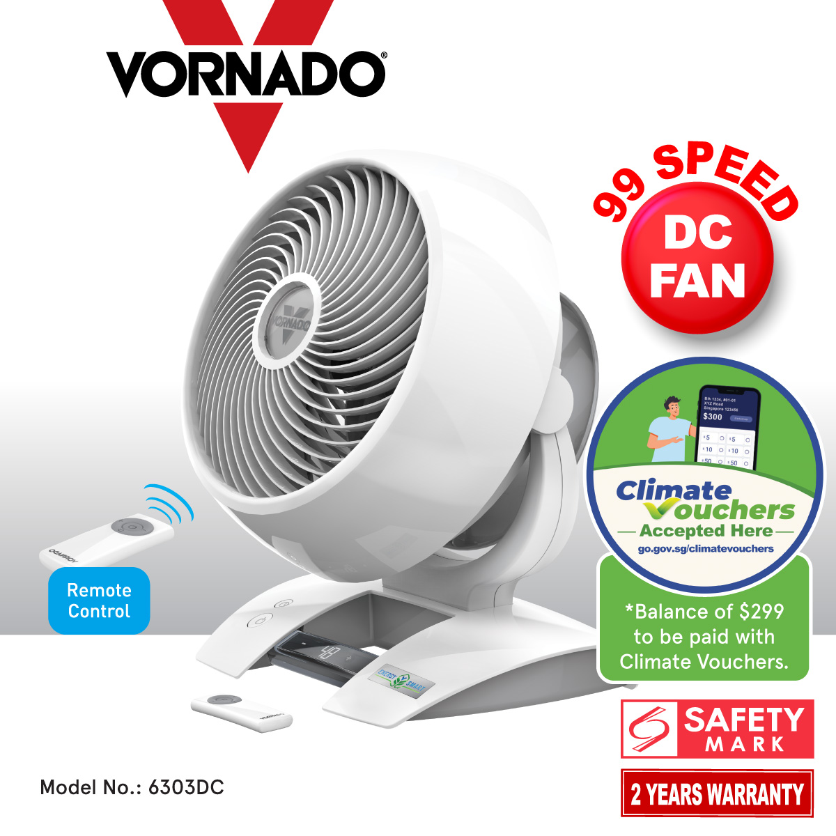 [NEA CLIMATE VOUCHER $400] iFan Stand Fan, DC Standing Fan, Bladeless ...