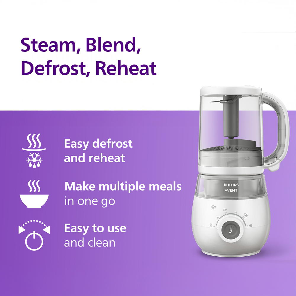 Philips Avent SCF883/02 4-In-1 Healthy Baby Food Maker | Shopee Singapore