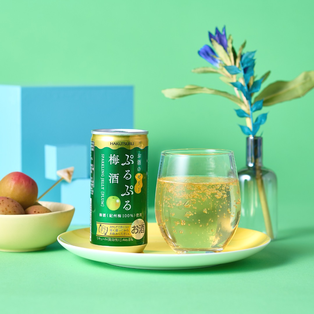 Hakutsuru Puru Puru Sparkling Jelly Sake 190ml 3%Peach Plum Apple Mango ...