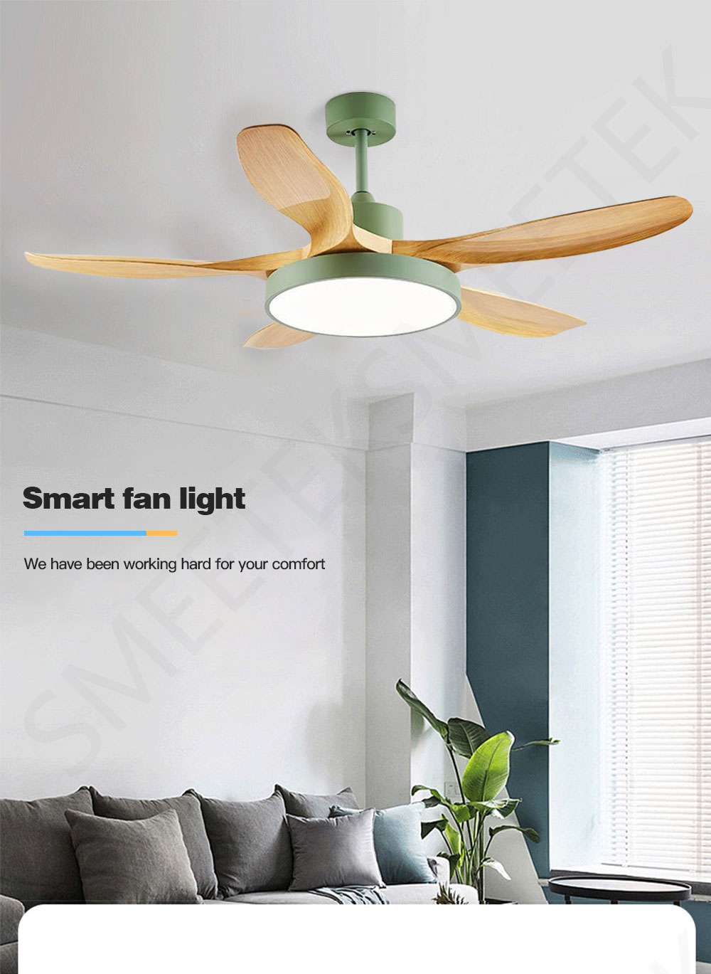 Ceiling light with fan Leaf fan light Living Room Dining Room Ceiling ...