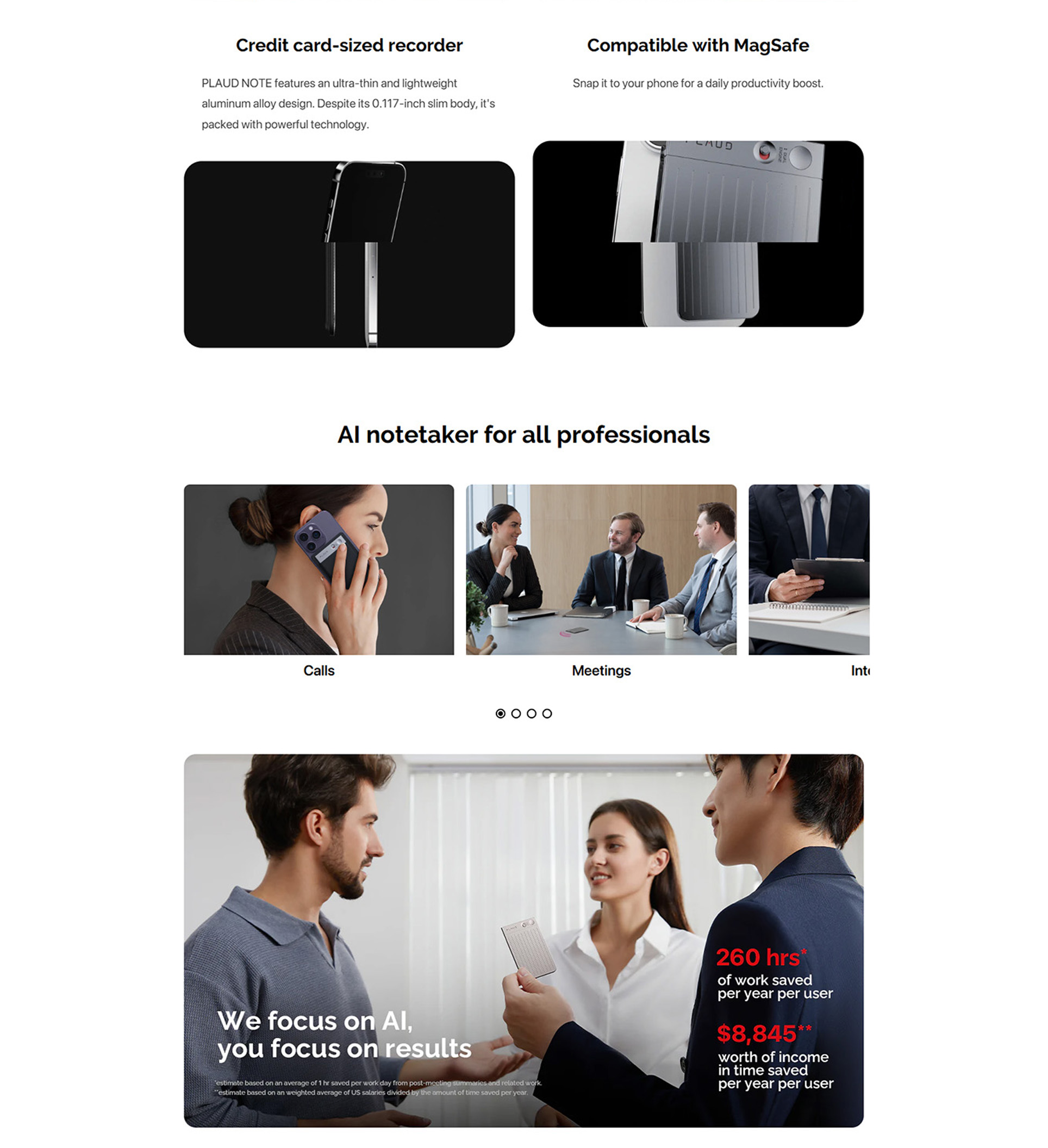 Plaud Note AI Voice Recorder - (Black/Starlight/Silver/Navy Blue ...