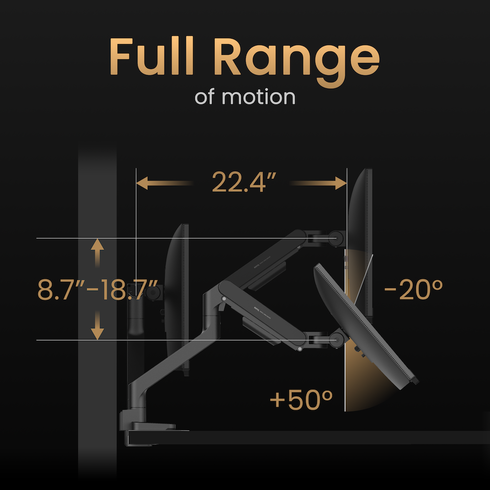 BenQ BSH01/BSH02 Ergo Arm Monitor Arm (Single) | Shopee Singapore
