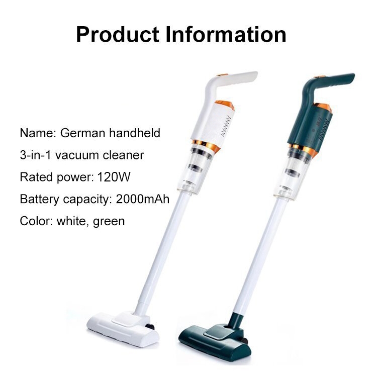 3in1 Handheld Cordless Vacuum Cleaner Strong Suction Wireless Vacuum ...