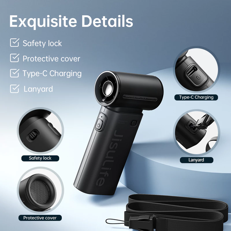 JISU LIFE Portable Mini Fan Life9 5000mAh 3600mah Turbo Jet ...