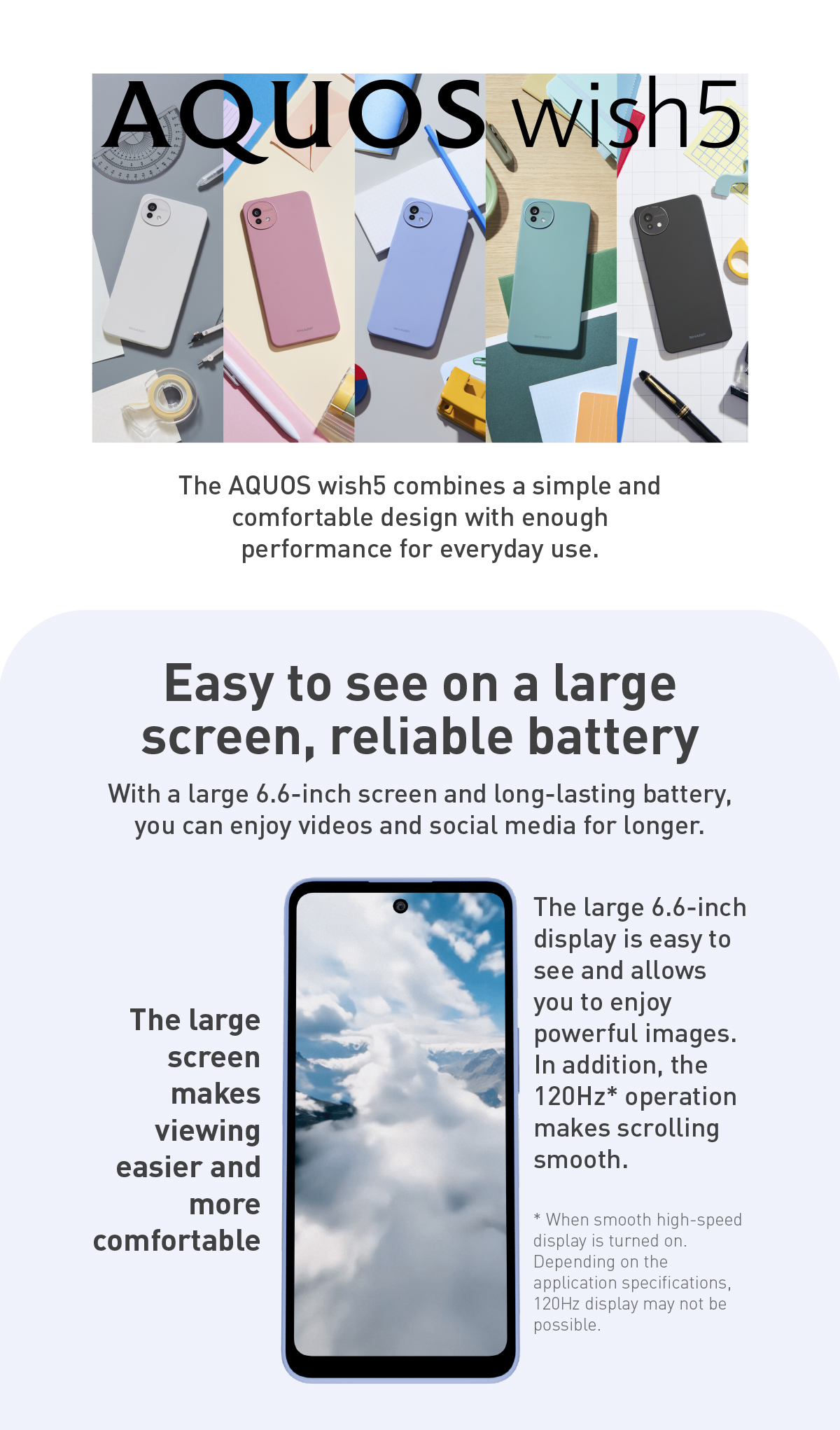 SHARP AQUOS Mobile Wish 5 5G | Shopee Singapore