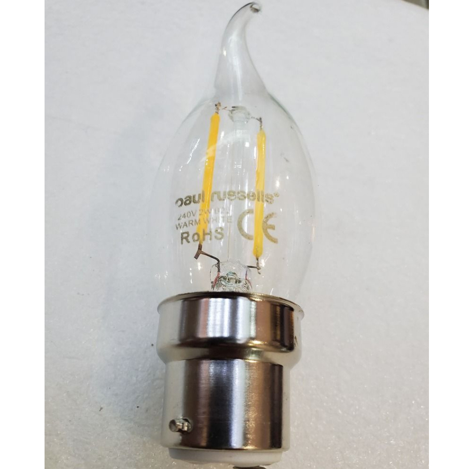 Paul Russells 25W Warm White LED Bulb – BC/BC22 Bayonet, Energy ...