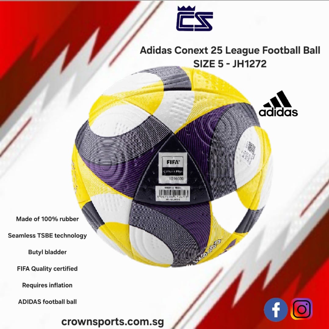 Adidas Conext 25 League Football Ball SIZE 5 - JH1272 | Shopee Singapore