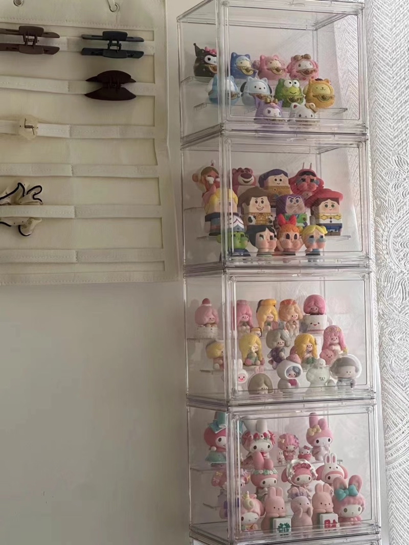 Figurine Display Box Acrylic Removable Partition Free Combination ...