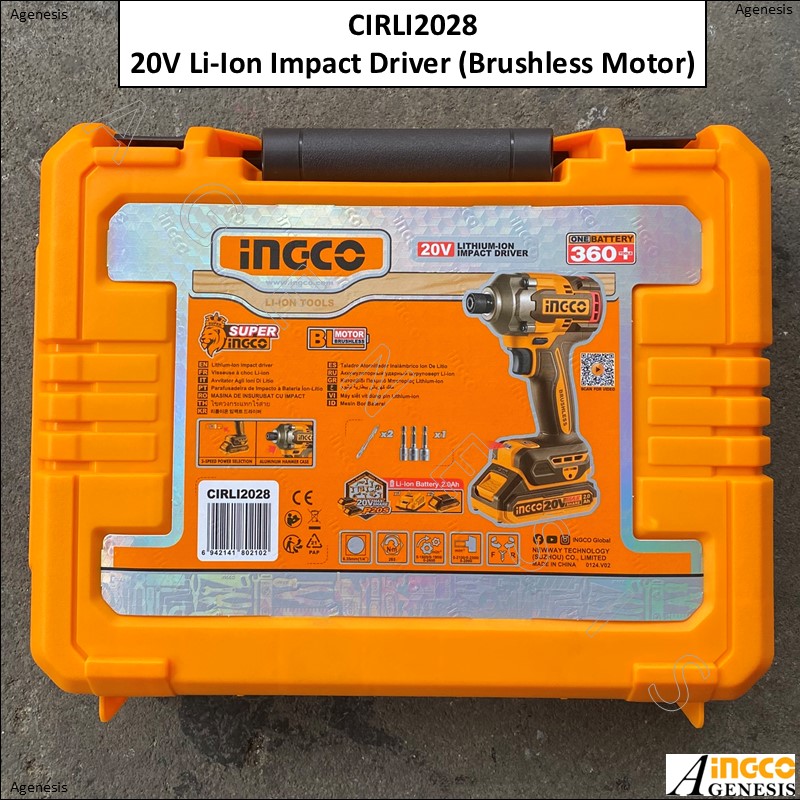 INGCO 20V Li-Ion Impact Driver (Brushless Motor) CIRLI2028 | Shopee ...
