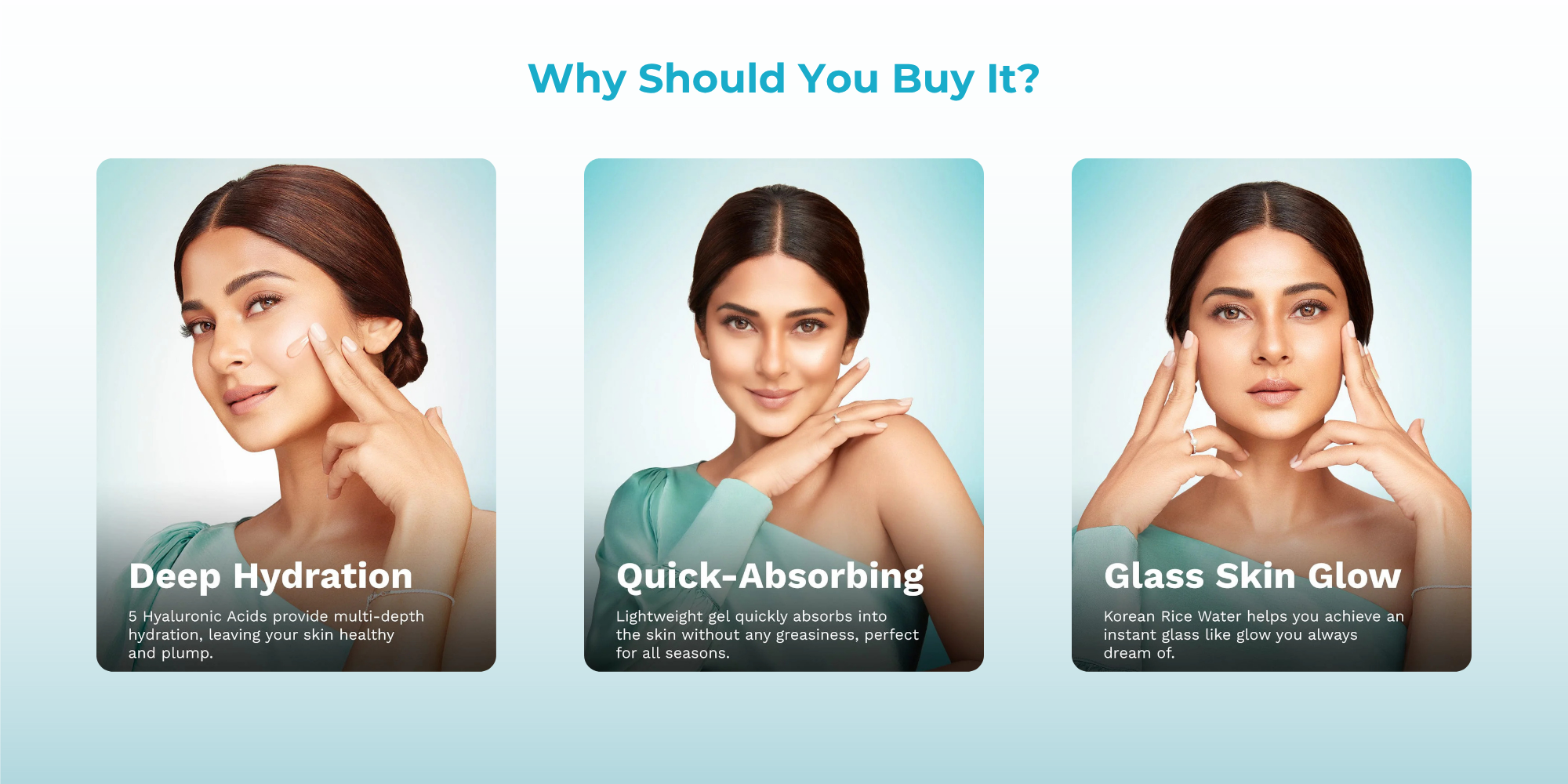 Pilgrim Korean Rice Water Hydra Glow Moisturizer 100g – Hydrating Gel ...