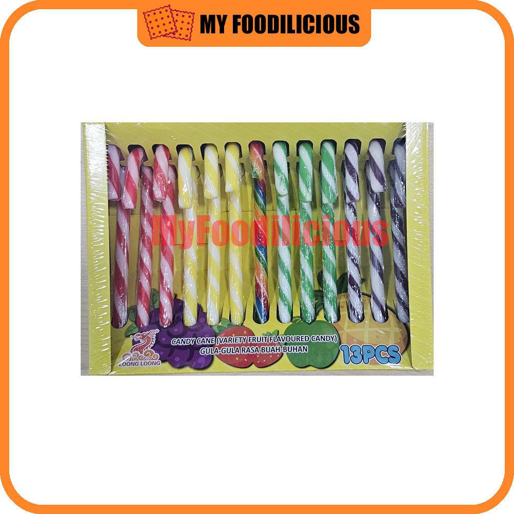 HALAL Christmas Cane Candy Party 12pcs/ Giant Cane 100g Sweet Candy ...