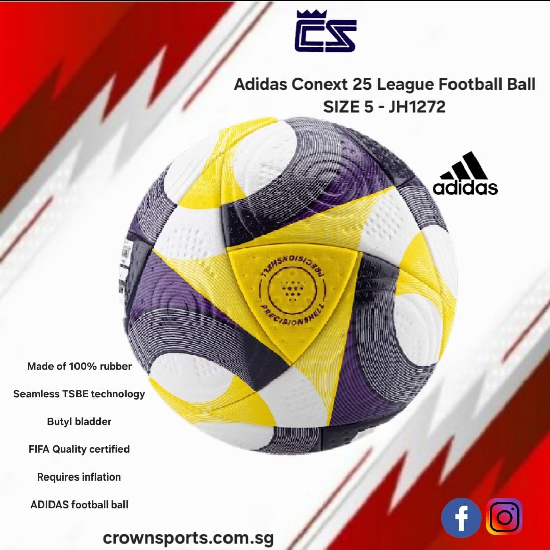 Adidas Conext 25 League Football Ball SIZE 5 - JH1272 | Shopee Singapore