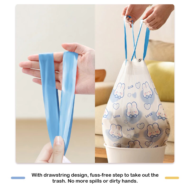 【SG Stock】Cute cartoon Drawstring Garbage Bag/ Trash Bag/ Rubbish Bag ...