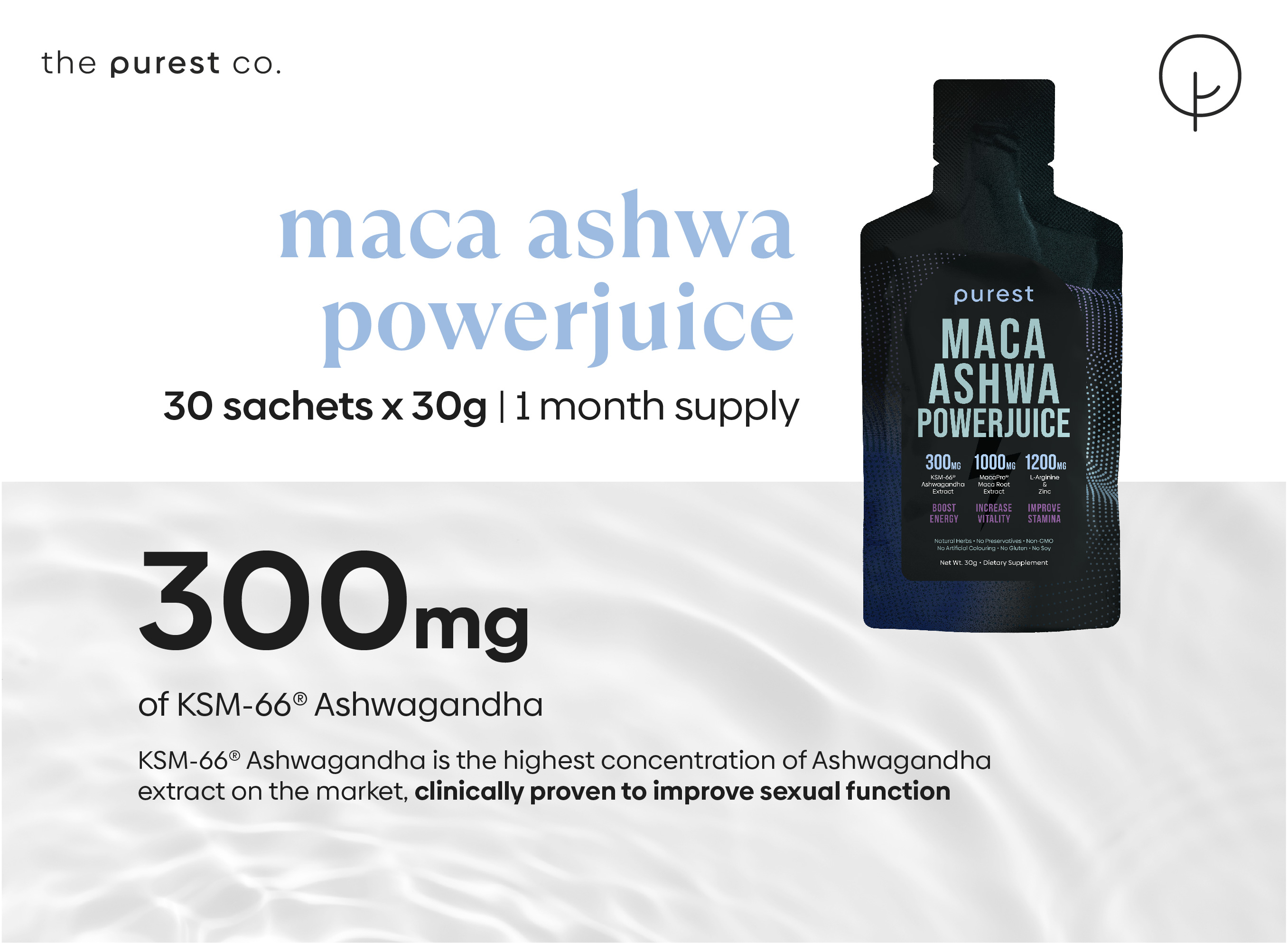 Purest Co Maca Ashwa Powerjuice (Energy, Stamina & Libido) | Shopee ...