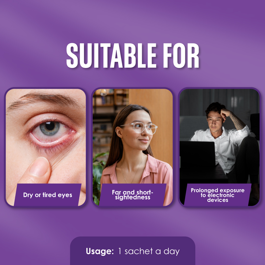 Kinohimitsu EyeBright Lutein With DHA & Lycopene Advanced Eye Care ...