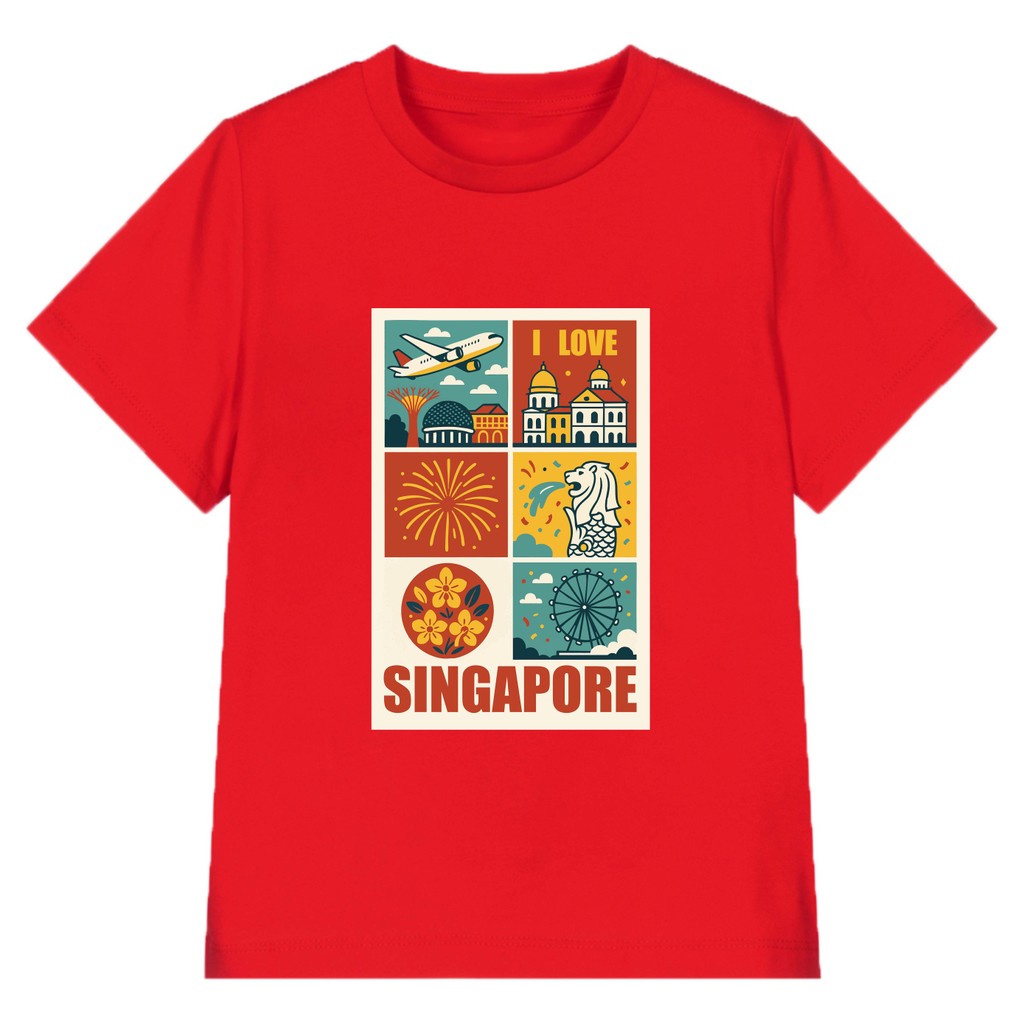 [READY STOCK] Kids National Day Outfits NDP 2025 I Love Singapore Boy ...