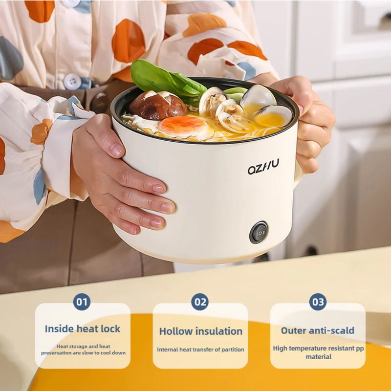 Multifunctional Mini Electric Cooker | Non-Stick Pot for 1-2 Pax ...