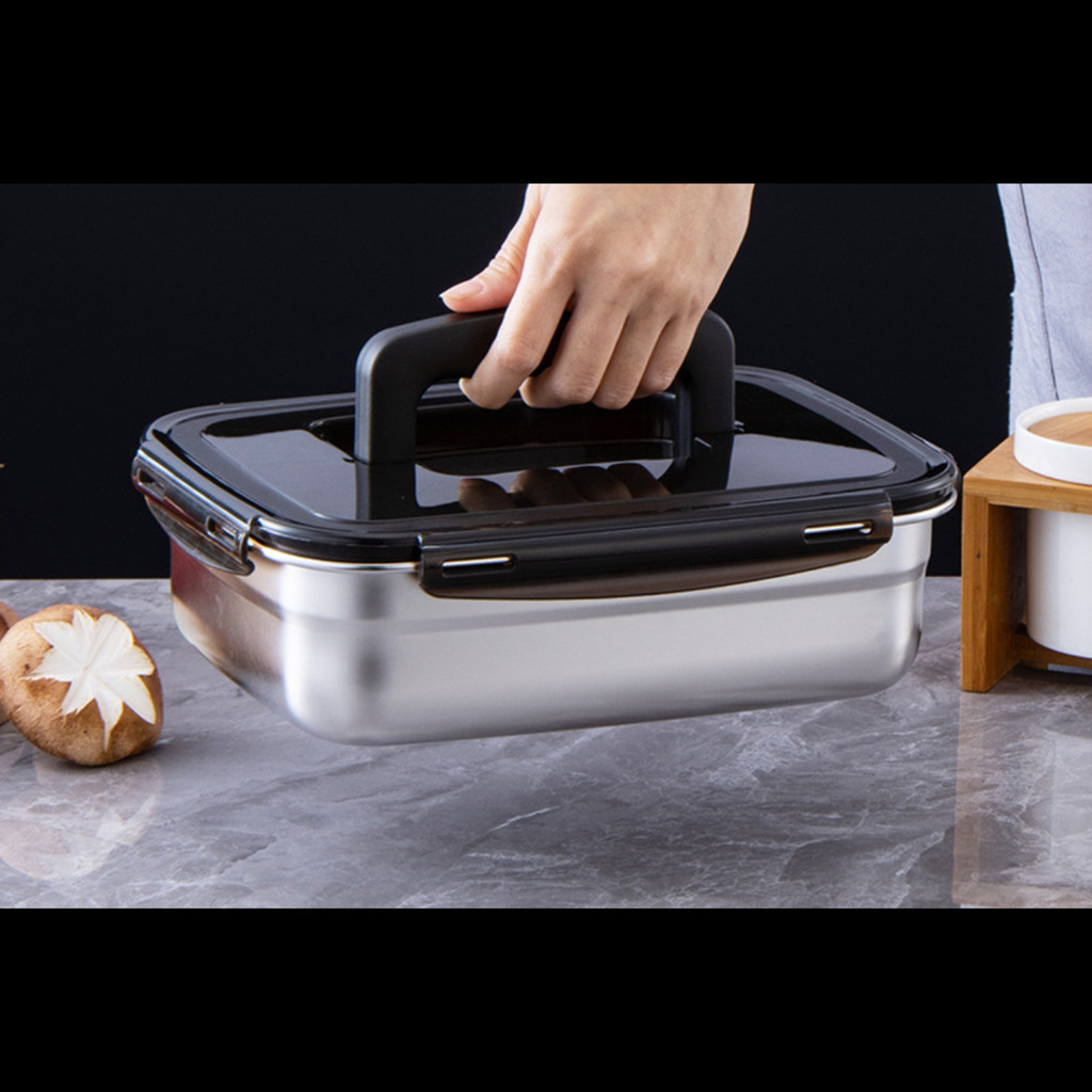 (FOREVER PREMIUM) Stainless Steel Tupperware Box Lunchbox Leak Proof ...