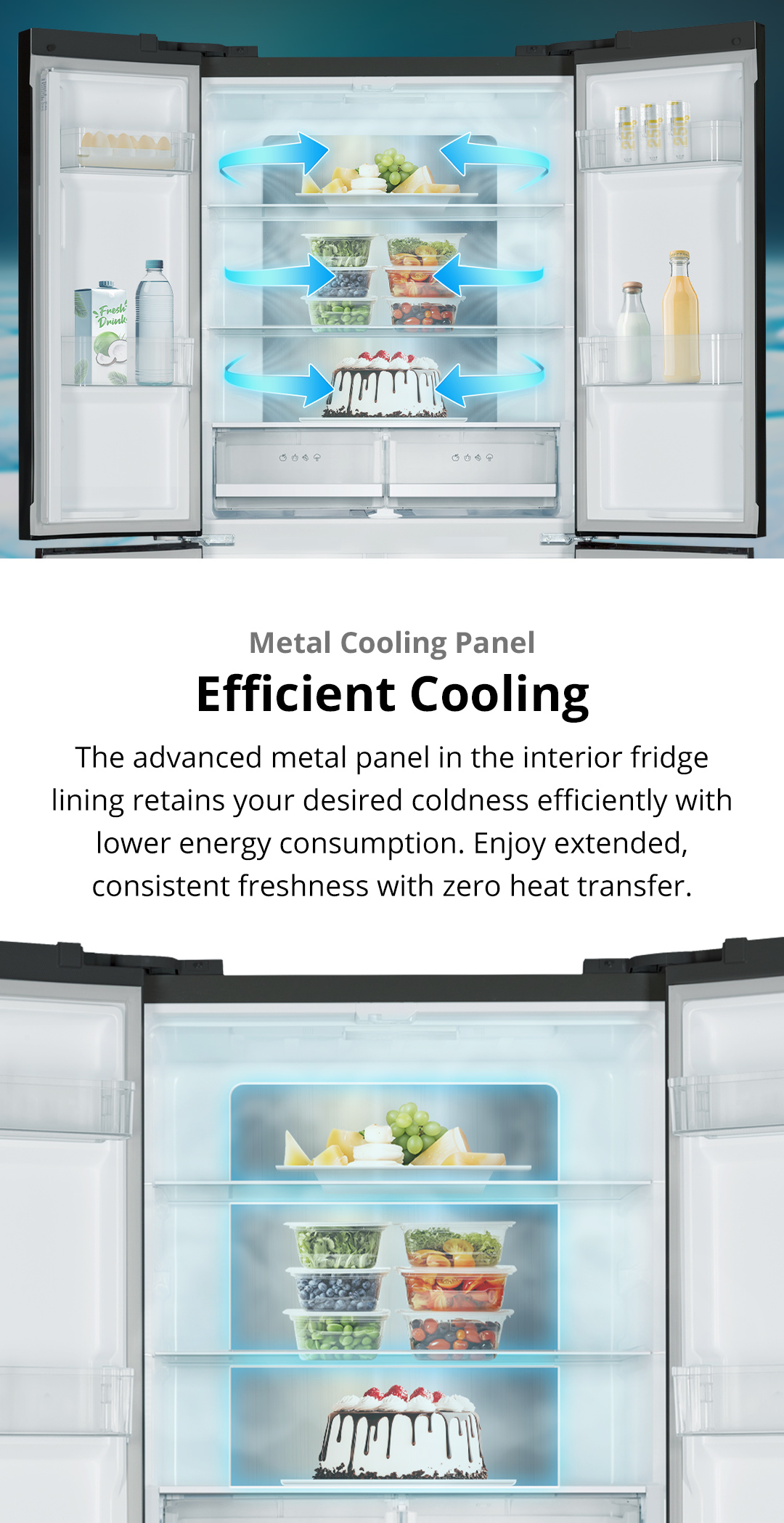 PRISM+ PureFresh FDR 440 | 440L Four Door Refrigerator|True Total No ...