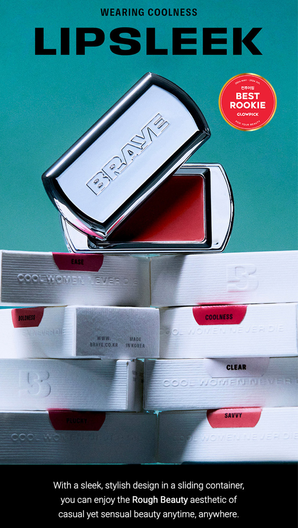 [NEW] BRAYE Lipsleek Lip Balm, 2-in-1 Face Make Up, Hydrating, Vegan ...