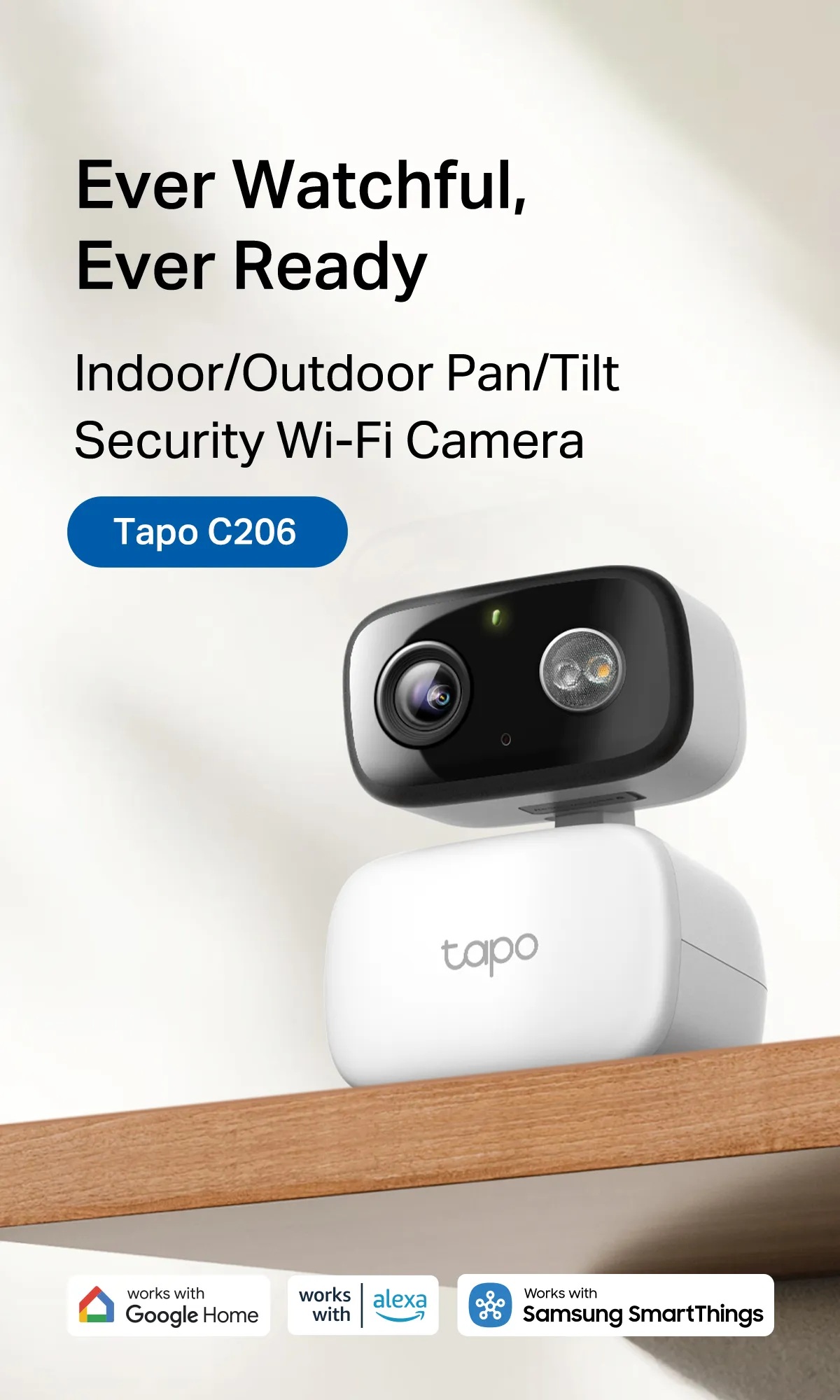 TP-Link Tapo C206 Security IP Camera WI-FI CCTV 2MP Full HD Indoor Outdoor Security Camera ...