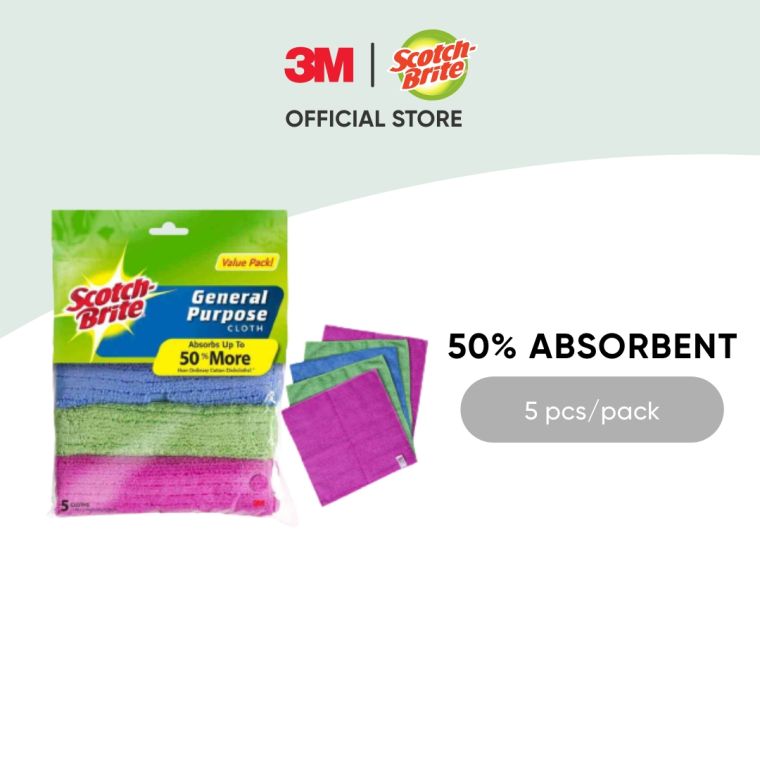 [Shopee Exclusive] 3M™ Scotch-Brite® General Purpose Cleaning Cloth ...