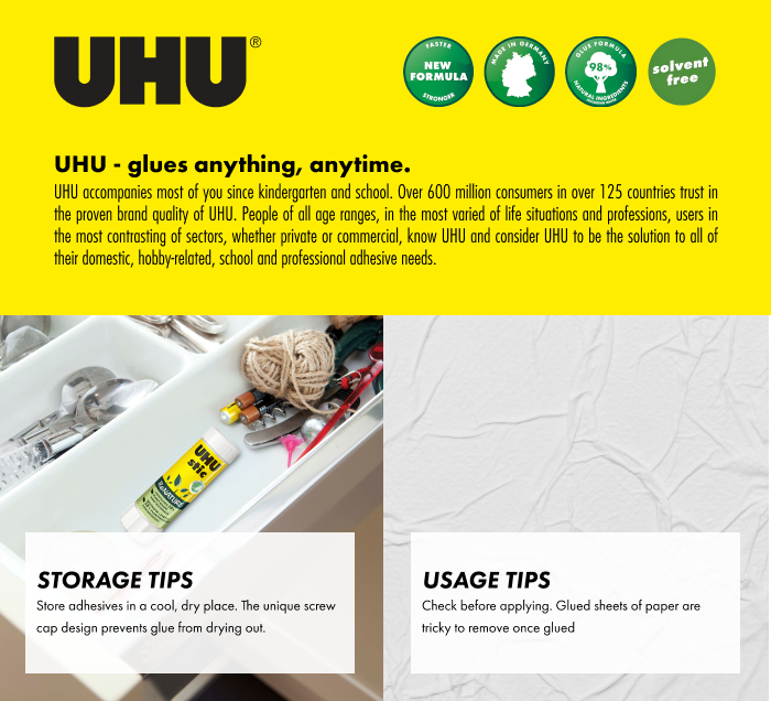 UHU Stic Magic Blue Glue Stick, 8.2g/21g | Shopee Singapore