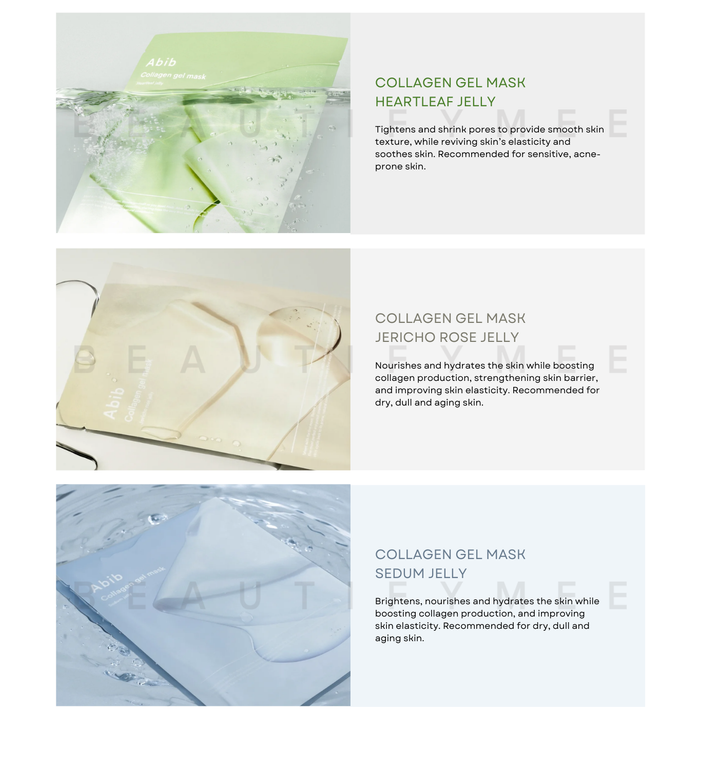 Abib Masks (Heartleaf, Madecassoside, Hyaluron, Milk, Heartleaf Fit ...