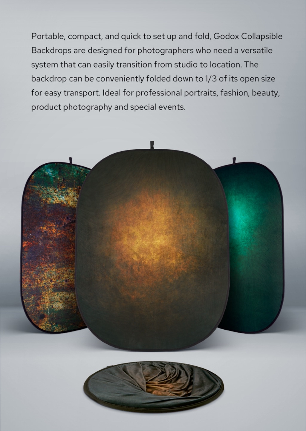 Godox Collapsible Backdrop,photography Background,Photography Backdrop ...
